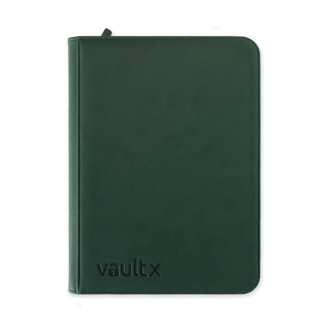 Vault X - 9-Pocket Exo-Tec® Zip Binder - Forest Green – Binderly